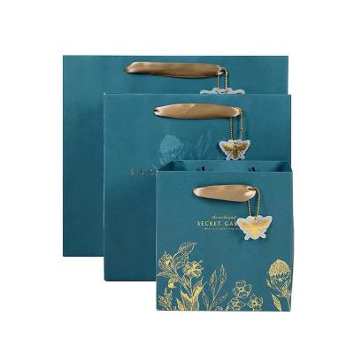 Cina Bottega di gioielleria su misura Borse regalo in carta Bianco Nero Marrone Verde Con manici in vendita