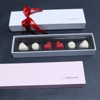 China Customized Eco-friendly Paper Candy Macaron Gift Box Packaging With Plastic Tray Lid Base for sale