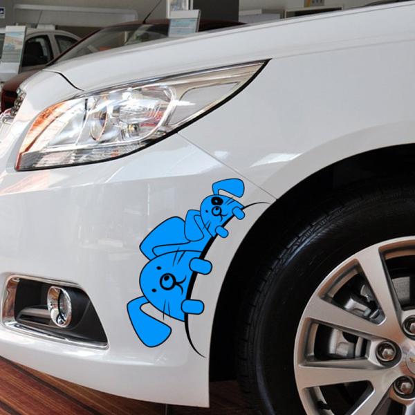 Quality Heat Stretchable Custom Die Cut Sticker Waterproof Transparent Bumper Window Car for sale