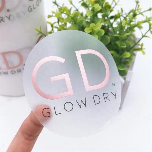 Quality Hot Stamping Gold Foil Label Stickers Waterproof Custom Metal Stickers for sale