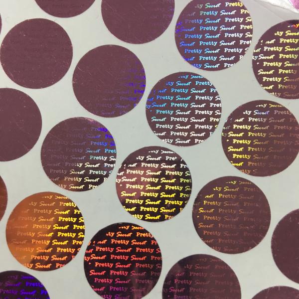 Quality Carton Packaging PVC Adhesive Sticker Label Waterproof Custom Holographic for sale