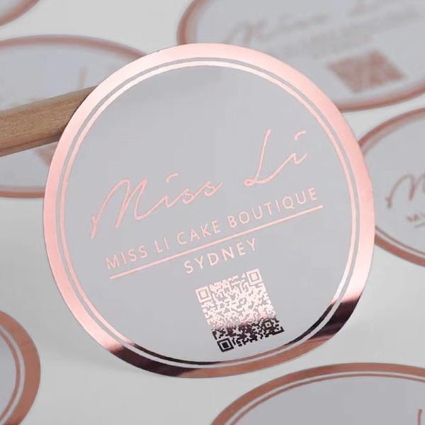 Quality Cosmetic Adhesive Sticker Label Roll Bottle Packaging Label Custom Printed Logo for sale