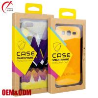China CMYK Electronics Packaging Box Mobile Phone Case Box Packaging With PVC Insert for sale