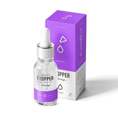 China Eco Friendly Cosmetic Packaging Box 30ml Essential Oil Dropper Bottle Packaging Box for sale
