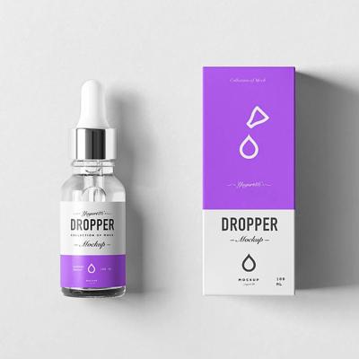 China Eco Friendly Cosmetic Packaging Box 30ml Essential Oil Dropper Bottle Packaging Box for sale