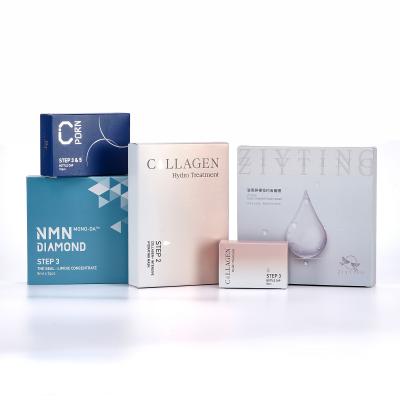 China Eye Cream Hand Cream Facial Mask Packaging Box With Hot Stamping Reflective Design for sale