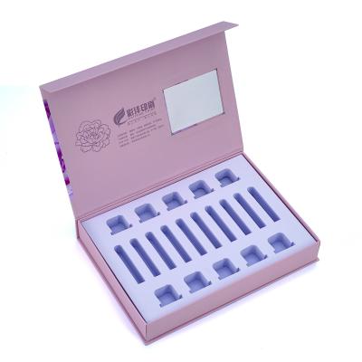 Cina Logo personalizzato candela rosa lusso vuoto profumo Oud Attar bottiglia per la cura della pelle imballaggio scatola di cartone in vendita