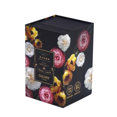 Cina Scatola per la cura della pelle personalizzata Luxury Black Rigid Cardboard Packaging con coperchio magnetico Eco-friendly in vendita