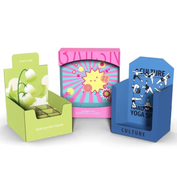 Quality Cardboard Paper Pop Up Display Boxes Retail Counter Top Display Box for sale