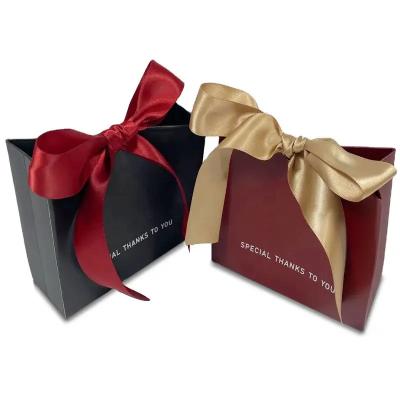 China Wholesale Modern Luxury Black Die Cut Paper Bags For Clothing Perfume Jewelry Gift Shopping Custom Logo Unique Design for sale