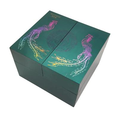 China Custom Gold Stamping Business Tea Cup Gift Box Embossed Printing Teacup Rigid Gift Set Gift Box for sale
