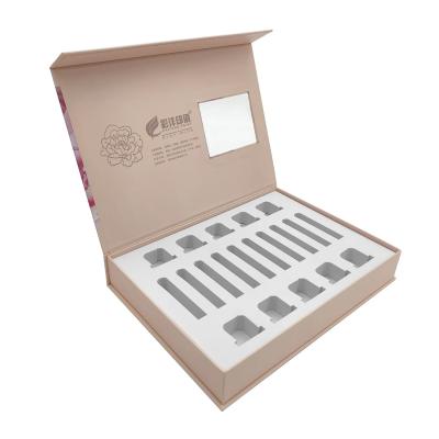 China Luxurious Pink Perfume Set Sample Bottle Packaging Box Custom Perfume Bottle Packaging Box for sale