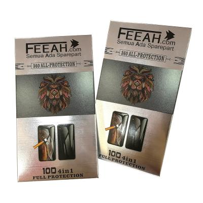 China Custom Size Phone Screen Protector Packaging Box with Custom Logo and Glossy Lamination for Tempered Glass for sale