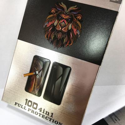 China Custom Size Phone Screen Protector Packaging Box with Custom Logo and Glossy Lamination for Tempered Glass for sale