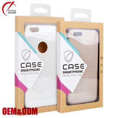 China Custom Logo Print High Quality Phone Case Box with PVC Insert 171x95x16 mm Packaging Box for sale