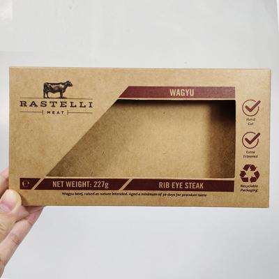 China Custom Food Packaging Box with CMYK 4 Color Printing Recycled Materials and Custom Size for Nuts Jerky Biscuits Candy for sale