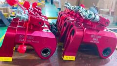 Hydraulisch bouten gereedschap in afwachting van verzending