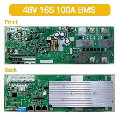 China 16S 48V Smart BMS For Solar System Storage 100A 200A LiFePO4 Battery Management System for sale