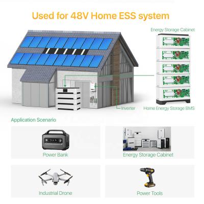 China 16S 48V Smart BMS For Solar System Storage 100A 200A LiFePO4 Battery Management System for sale