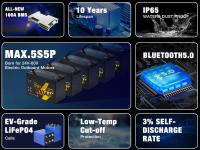 China Exide Deep Cycle LiFePO4 Lithium Battery 12V-60V 100Ah-500Ah with 6000-15000 Cycle Life and 5-Year Warranty for sale