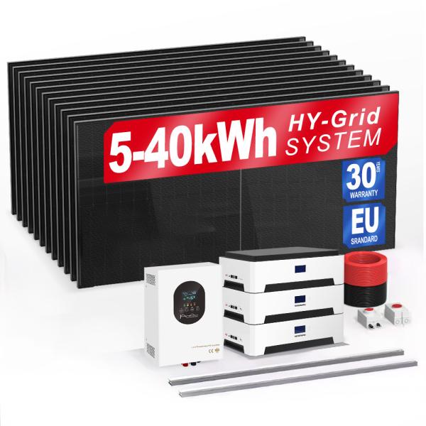 Quality 6Kw 10Kw 20Kw 30Kwh Solare Off Grid Solar Battery Energy Storage Power Systems For House Ac Solar Heater Lights Tv Battery Pack for sale