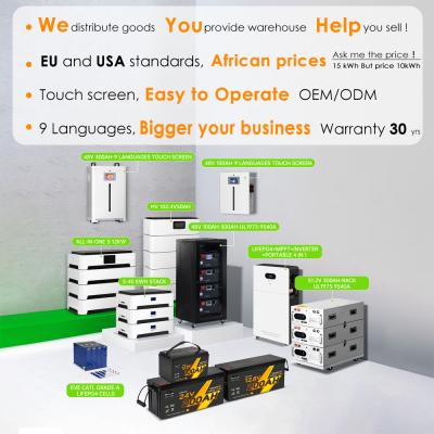 Cina Sistema di accumulo di energia solare fuori rete Lfp Lifepo4 Battery Power Wall Systems Sun Lithium Ion Battery Pack 5Kw 10Kw 20Kw Company in vendita