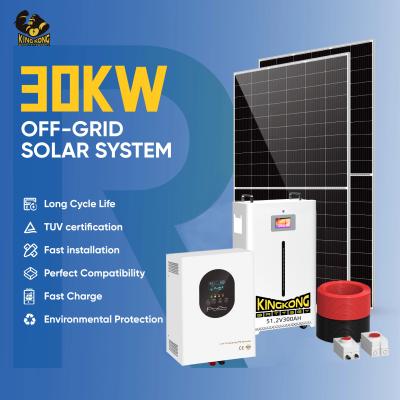 China 3Kw 10Kw 20Kw 30Kw Off Grid Solar Power Generation System, Hybrid Solar System Solar Cells Can Be Delivered Quickly for sale