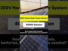 Sistema de armazenamento de energia solar doméstica de 10 kW com gerador de 12 V e bateria de lítio de 48 V 200ah