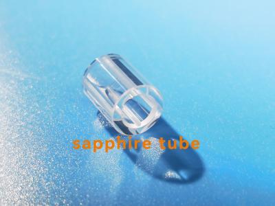 China Al2O3 Polished Sapphire Glass Tube Customzied Size With Groove for sale