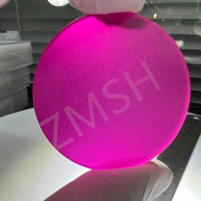 China Colored Sapphire Optical Windows SSP/DSP C-axis A-axis Customized Application for Laser Systems Optical Components for sale