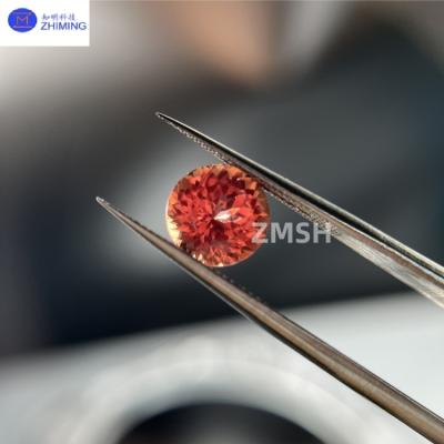 China Lab-Grown Padparadscha Sapphire for Jewelry and Luxury Goods for sale