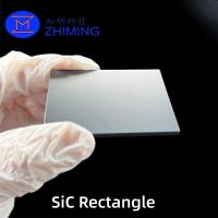China Silicon Carbide Rectangle Substrate SiC Chip for Advanced Electronics for sale