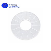 China Custom Fused Quartz Fixture Ring with Radial Ribs for Semiconductor Processing for sale