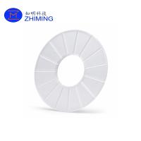 China Custom Fused Quartz Fixture Ring with Radial Ribs for Semiconductor Processing for sale