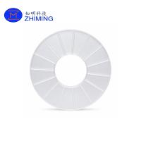 China Custom Fused Quartz Fixture Ring with Radial Ribs for Semiconductor Processing for sale