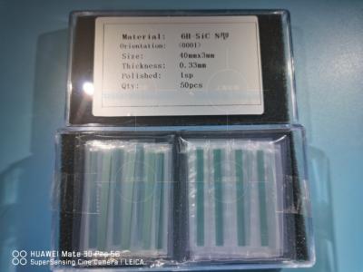 China 5x40mm Customized shape sic Crystal wafers 4H-N Sic Substrates chips for sale