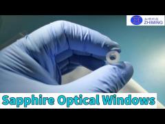 Al2O3 Crystal Polished Sapphire Optical Windows Tube Hardness 9.0
