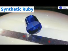 Al2O3 Blauer Rubin sintético Sapphire Lente resistência à corrosão 9,0
