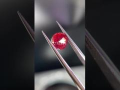 Op Maat Gesneden Synthetische Padparadscha Saffier voor Sieraden