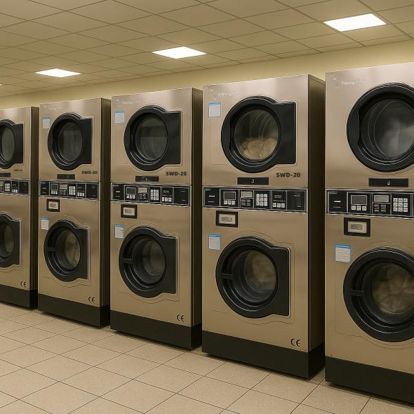 Quality Commercial Grade Hard Mount Washer Extractor with 38RPM/MIN Spin Speed and Low Noise Level of 60dB for sale