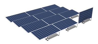 China Quick Installation Solar Ballast System Commercial Ballasted Solar Racking Low Maintenance Light for sale