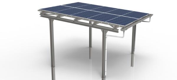 Quality Weatherproof Carport Solar Panel System ECO Portal Frame Carport High Performanc for sale