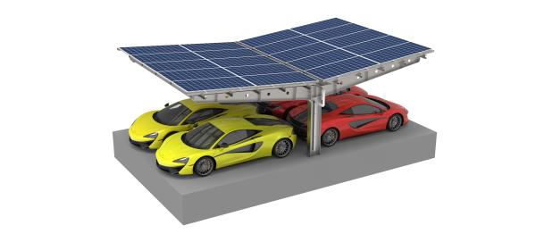 Quality Modular Solar Powered Carport COM Y Frame Carport Corrosion Resistant With Dual for sale