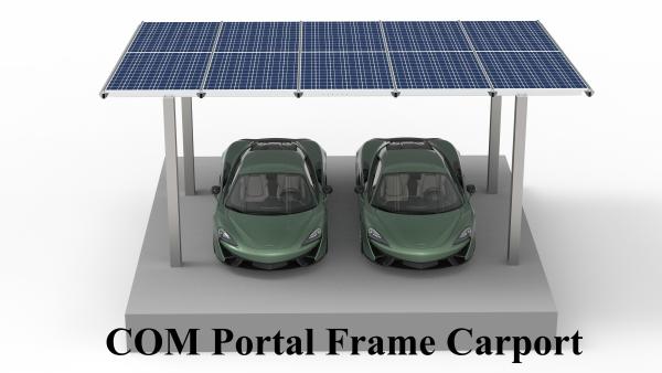 Quality Pre Engineered Solar Parking Canopies Robust COM Portal Frame Carport Advanced for sale