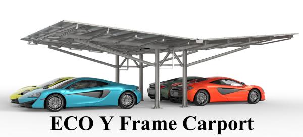 Quality High Durability Solar Panel Carport ECO Y Frame Carport Easy Installation for sale