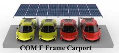 China High Strength Solar Panel Parking Canopy Stable Silver COM Γ Frame Carport for sale
