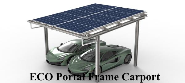 Quality Weatherproof Carport Solar Panel System ECO Portal Frame Carport High Performanc for sale