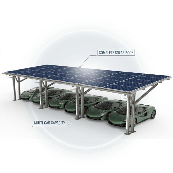 Quality Modular Quick-Assembly ECO Gamma Frame Carport RapidLock Plug-and-Play Solar Parking Canopy 50% Faster Installation for sale