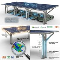 Quality Budget-Efficient ECO Gamma Frame Carport Economy Solar Parking Canopy Standardiz for sale