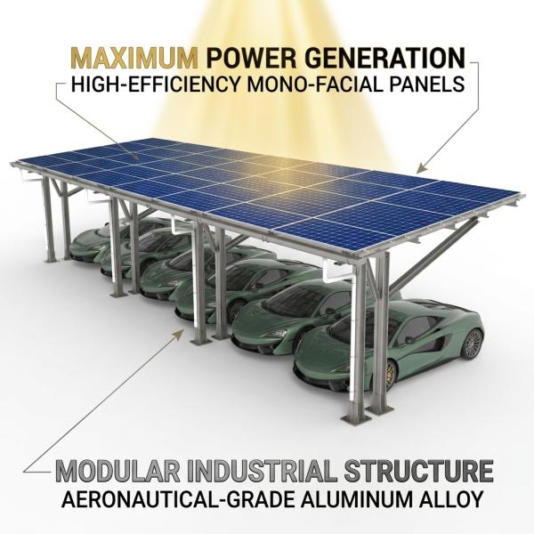 Quality Architectural ECO Gamma Frame Carport Luxury Solar Parking Structure Multi-Layer for sale